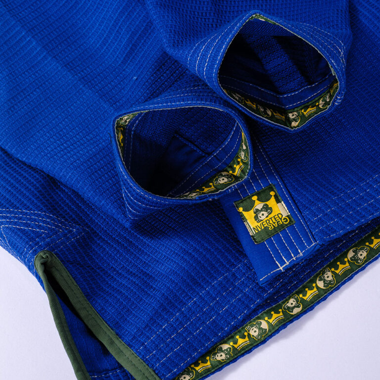 Inverted Gear BJJ Gi Gold Weave V2 blue - Rebelz