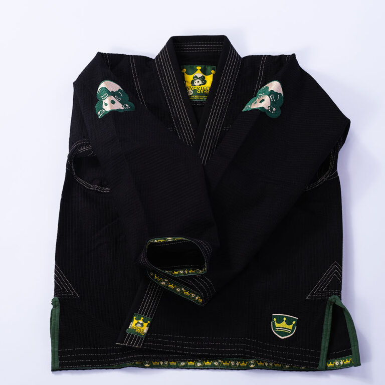 Inverted Gear BJJ Gi Gold Weave V2 black - Rebelz