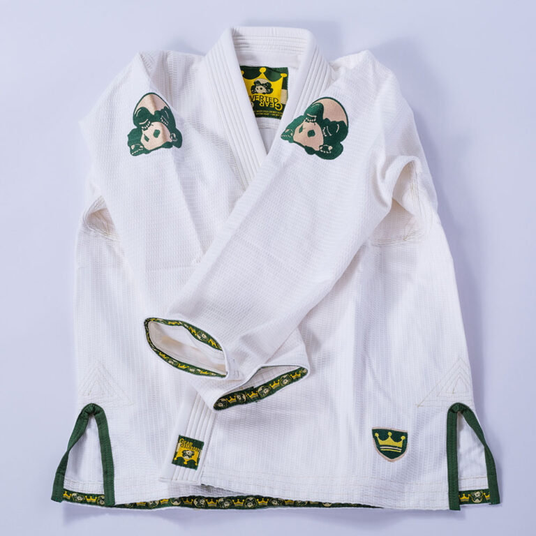 Inverted Gear BJJ Gi Gold Weave V2 white - Rebelz
