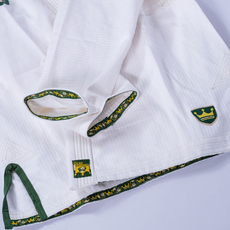 Inverted Gear BJJ Gi Gold Weave V2 white - Rebelz