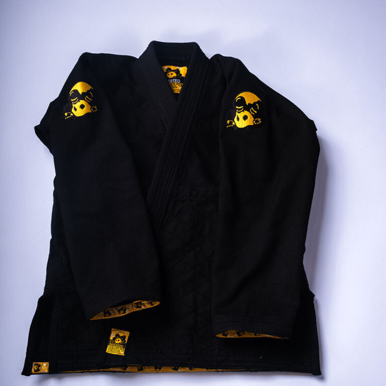 Inverted Gear BJJ Gi Old School V2 black - Rebelz