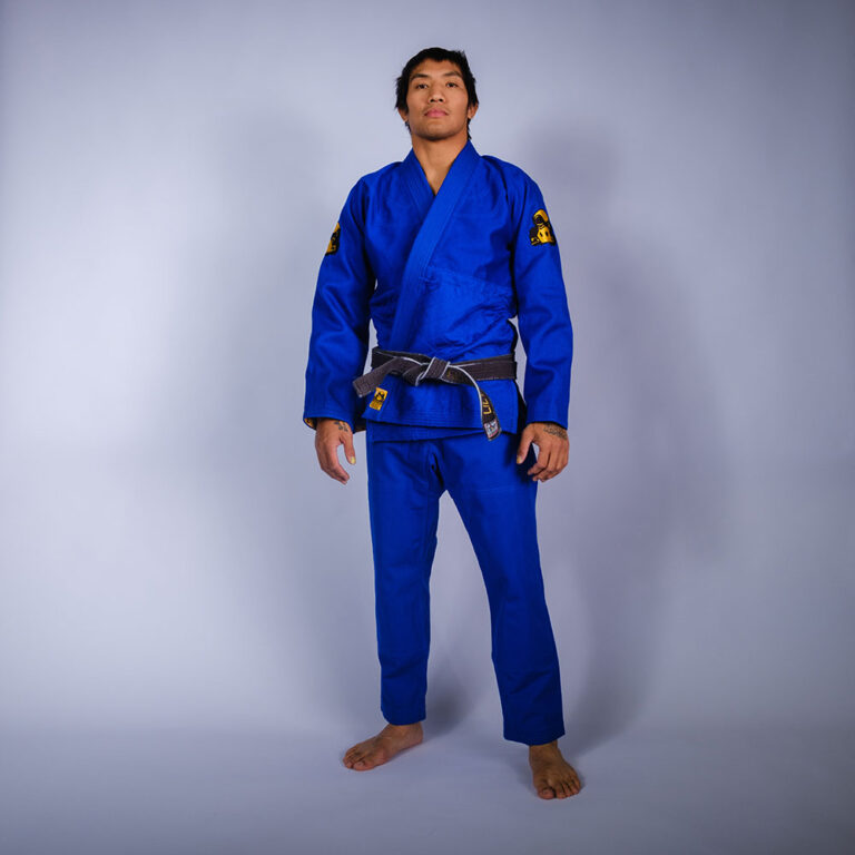 Inverted Gear BJJ Gi Old School V2 blue - Rebelz