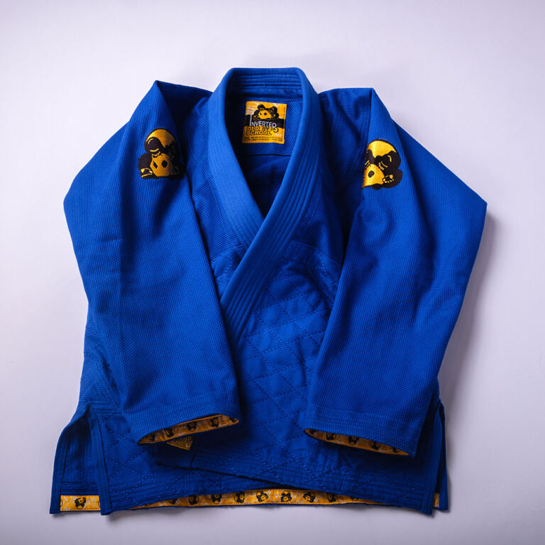 Inverted Gear BJJ Gi Old School V2 blue - Rebelz