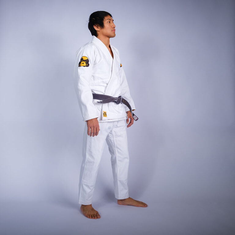 Inverted Gear BJJ Gi Old School V2 white - Rebelz