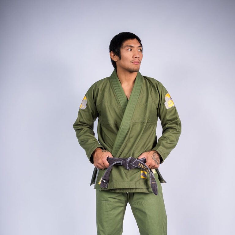 Inverted Gear BJJ Gi Ultralight green - Rebelz | Limited edition