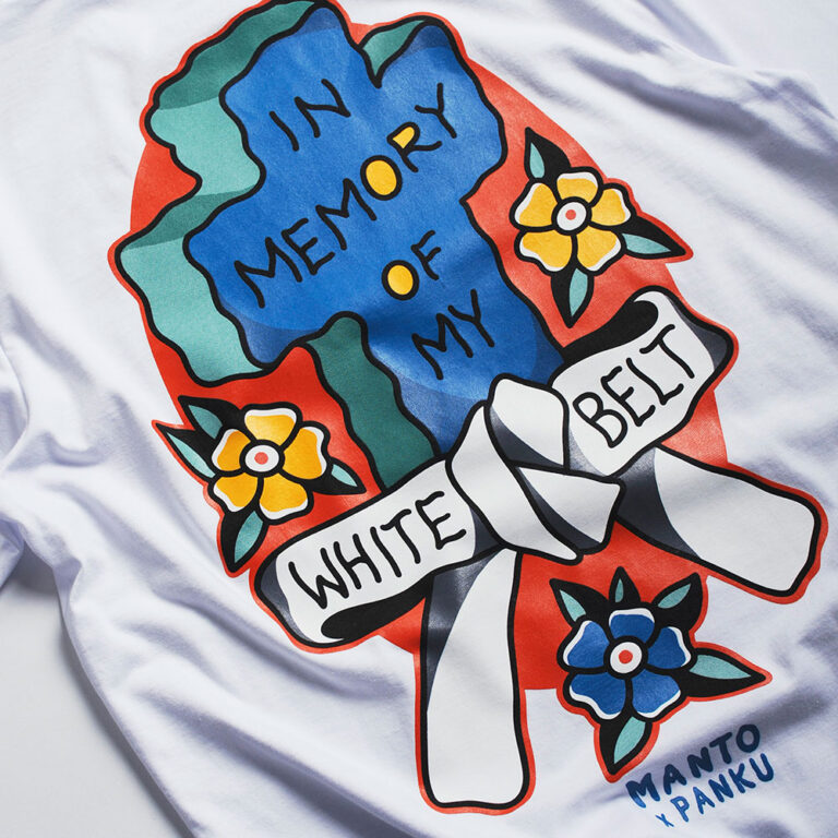Manto x Panku T-shirt RIP white - Rebelz