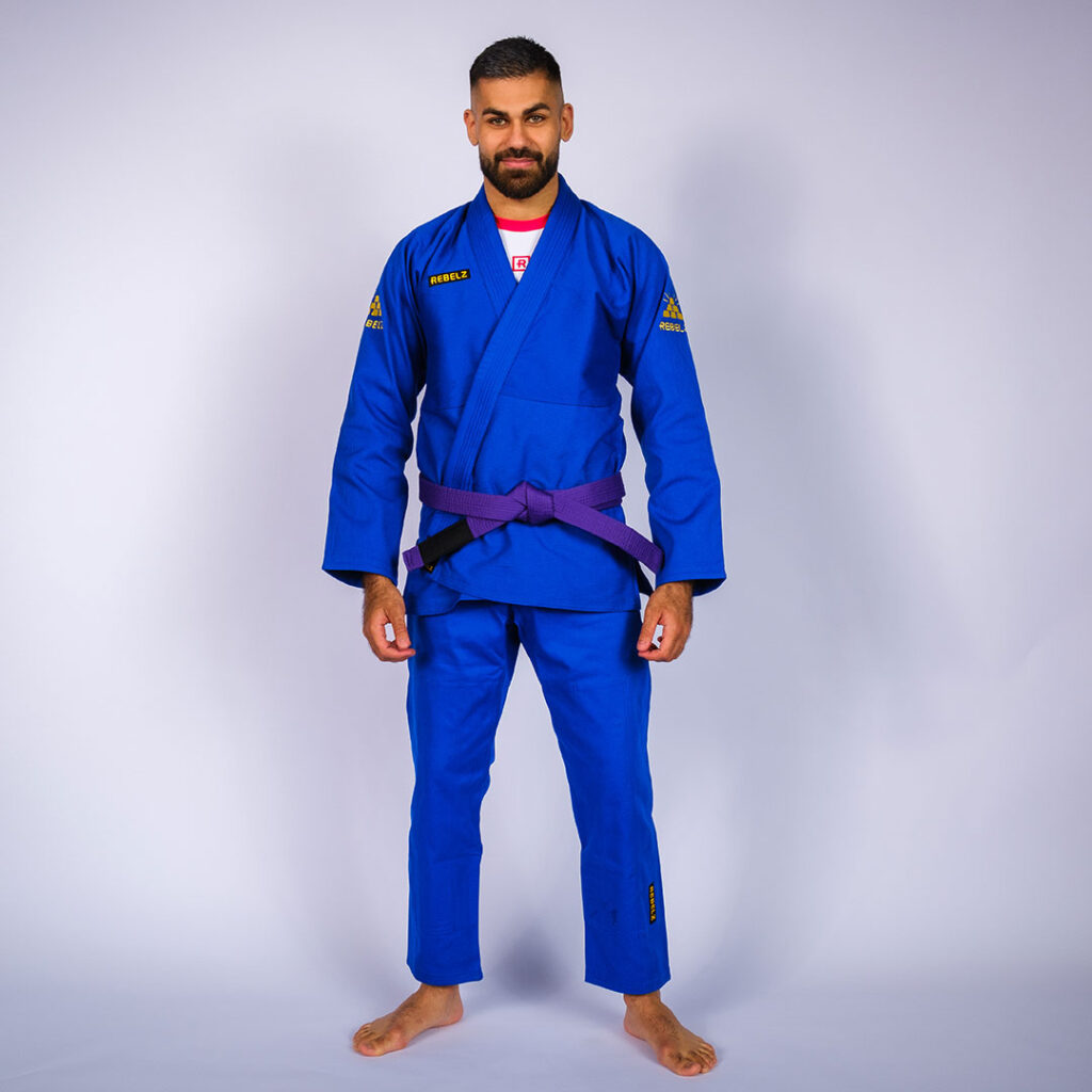 Rebelz BJJ Gi Gold Standard 3 blue - Rebelz