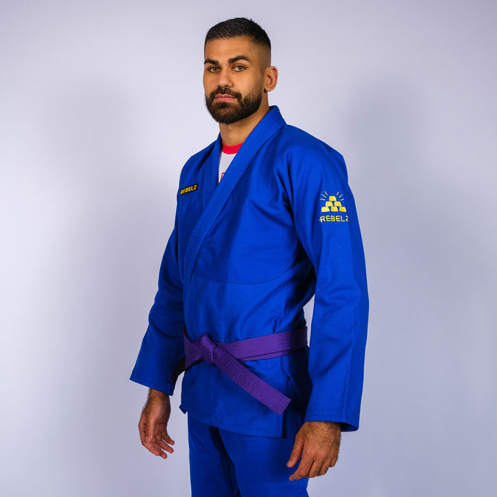 Rebelz BJJ Gi Gold Standard 3 blue - Rebelz