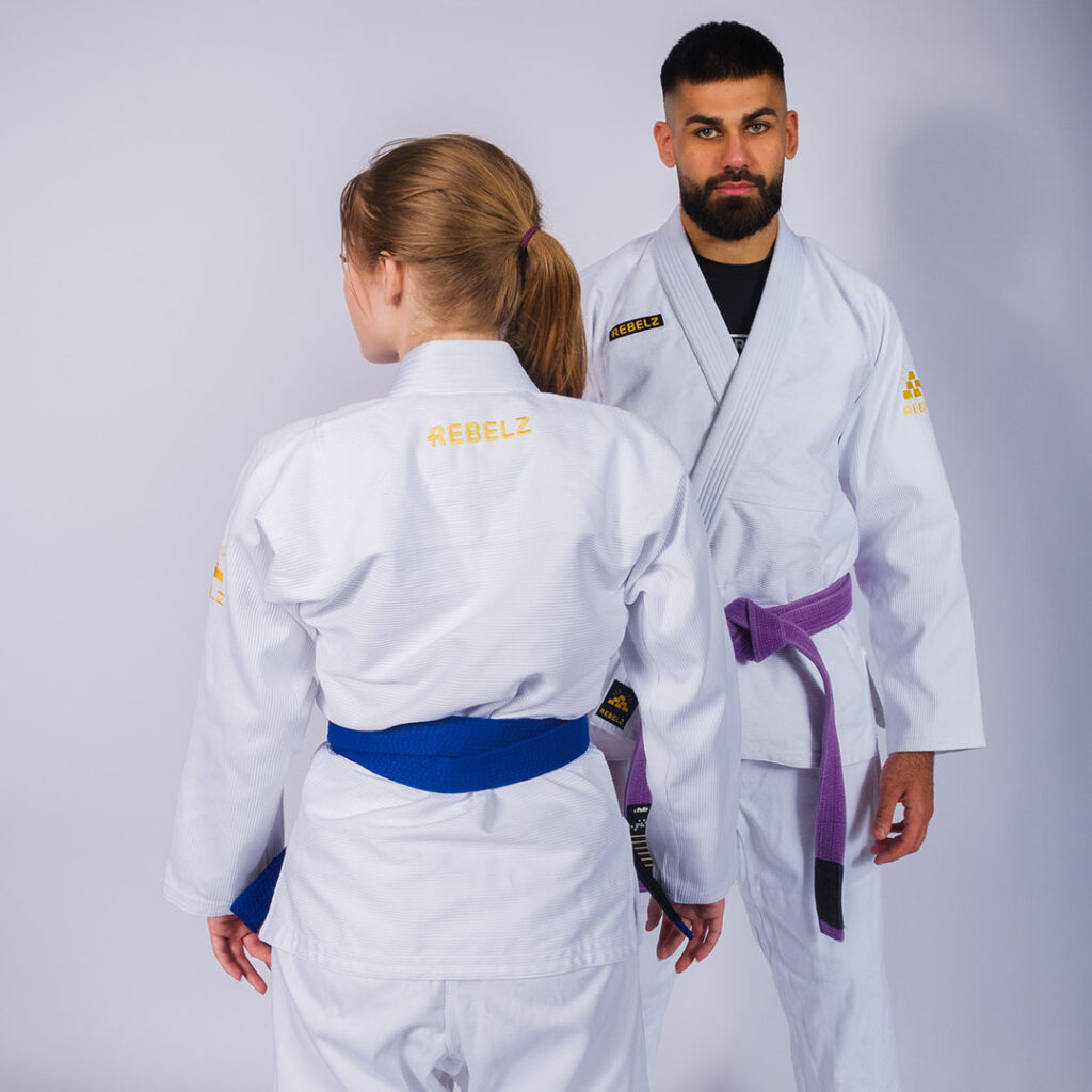 Rebelz BJJ Gi Gold Standard 3 white - Rebelz