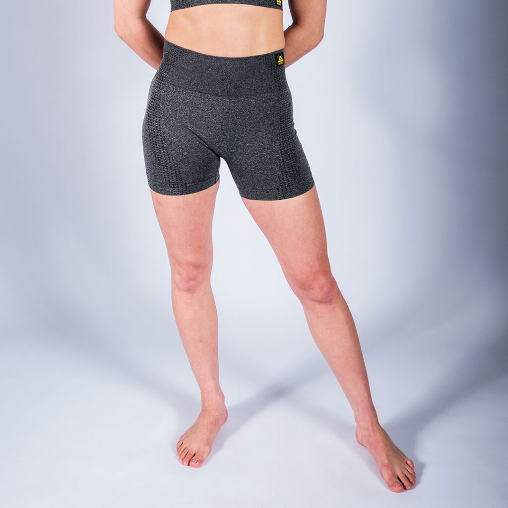 Rebelz Seamless Shorts Women Gold Standard grey - Rebelz