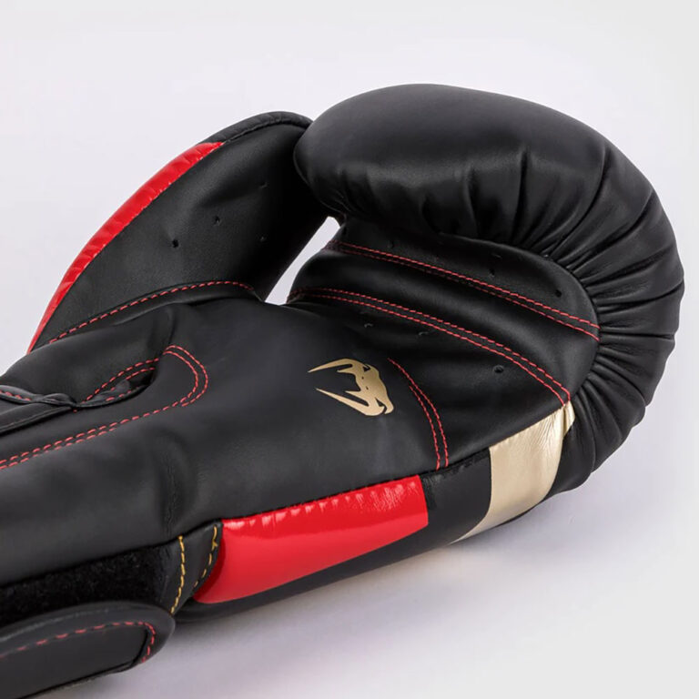 Venum Boxing Gloves Elite black/gold/red - Rebelz