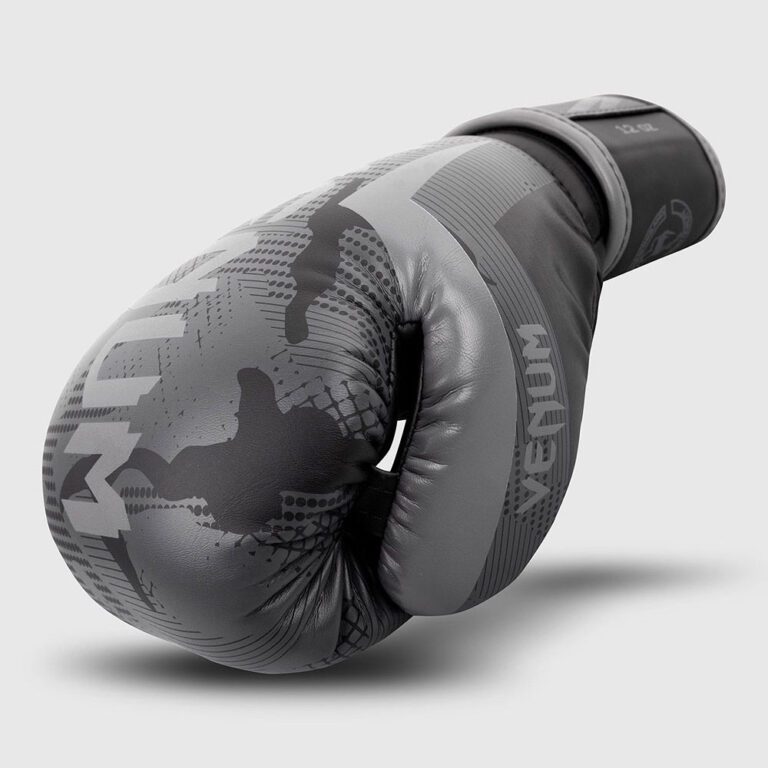 Venum Boxing Gloves Elite black/grey camo - Rebelz
