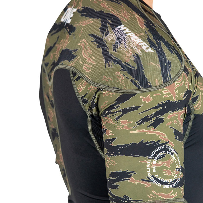 Hyperfly x One Rashguard ProComp Short Sleeve tiger camo - Rebelz