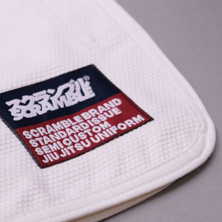 Scramble BJJ Gi Standard Issue Semi Custom V3 white - Rebelz